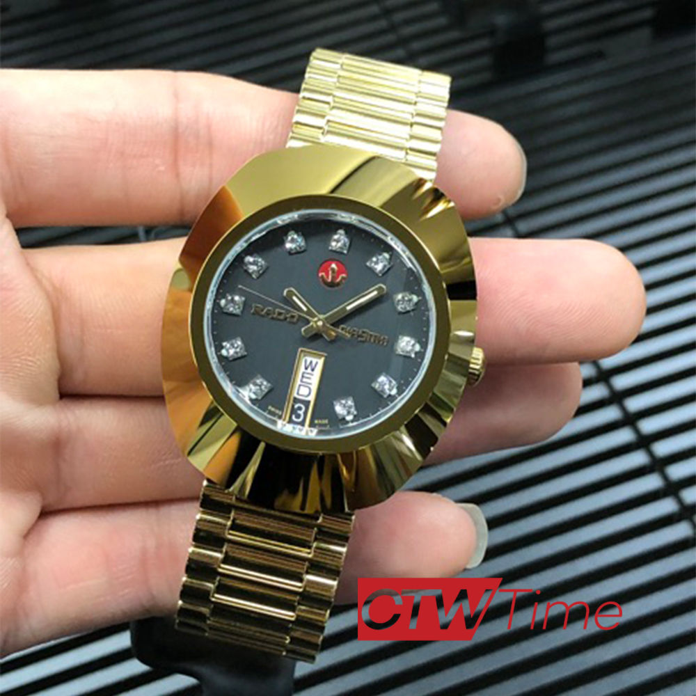 ส่งฟรี !! Rado Diastar Automatic นาฬิกาข้อมือสุภาพบุรุษ 11 พลอย สายทอง ...