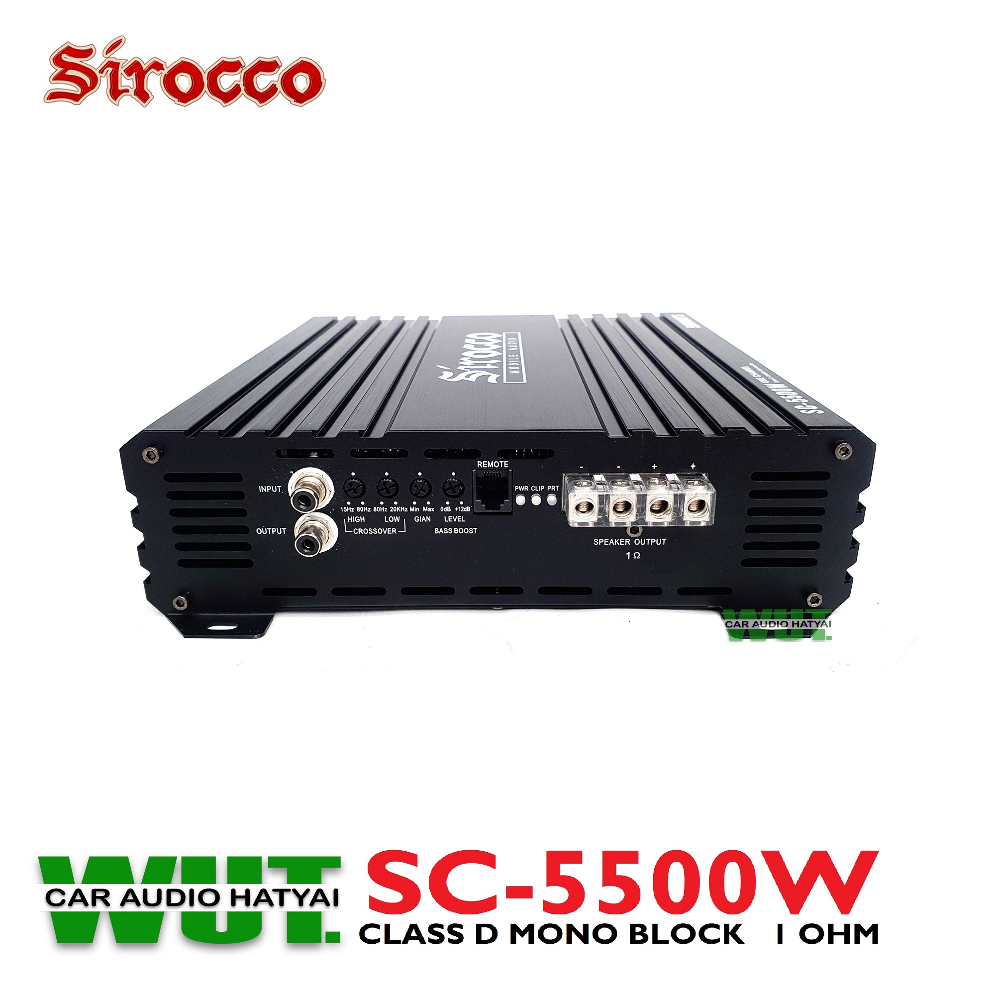 Sirocco Class D mono Block 1Ohm 1CH เพาเวอร์แอมป์ขับเสียงกลางมิดโลหรือซับเบส (แอมป์บราซิล) กำลัง ...