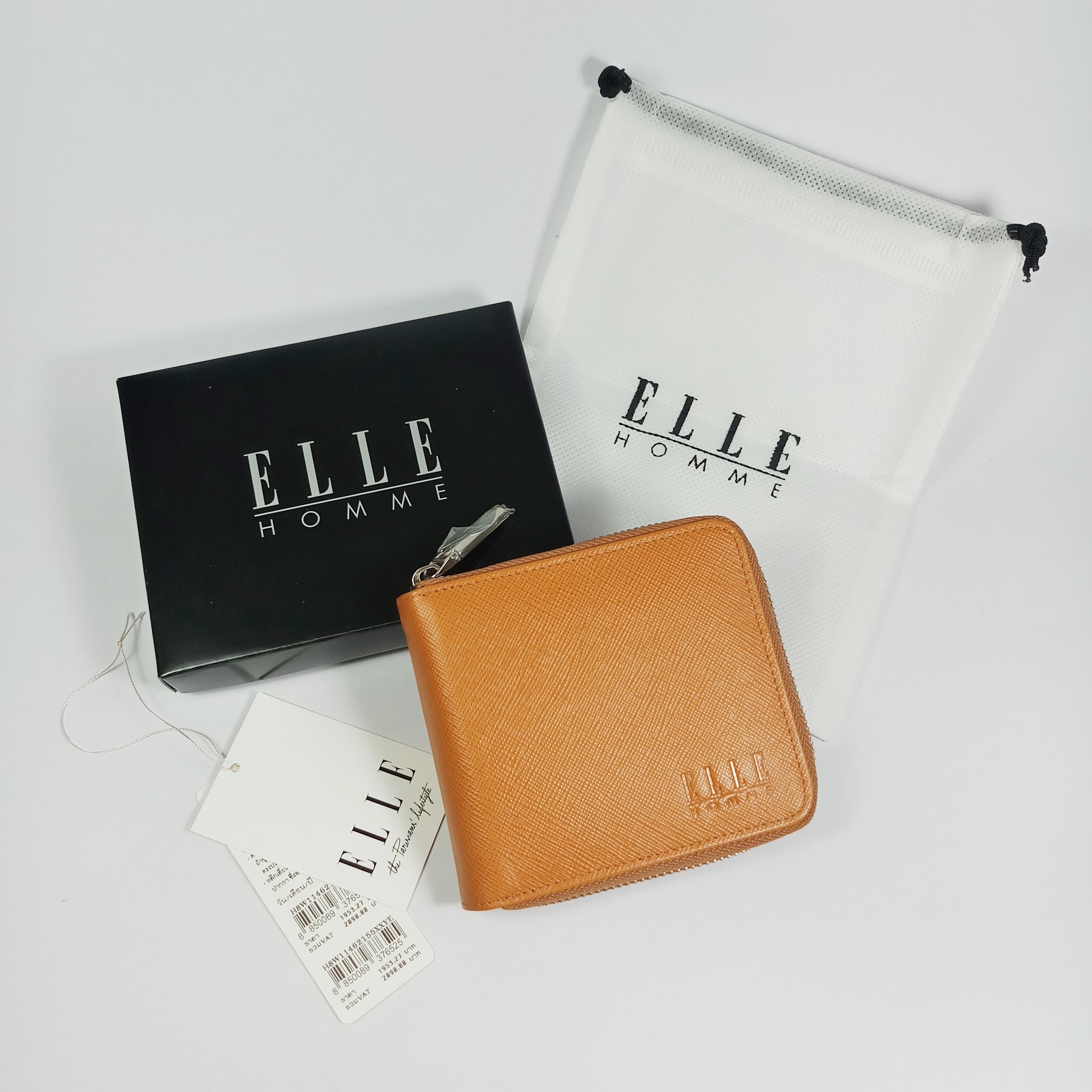 [Taobao]ELLE HOMME กระเป๋าสตางค์ผู้ชายหนังแท้แบบสั้น กระเป๋าเงินรุ่นบาง ...