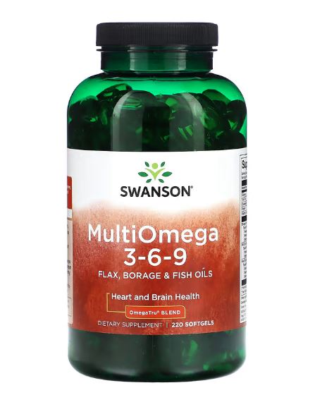 Swanson, Multi Omega 3-6-9, 220 Softgels | Lazada.co.th
