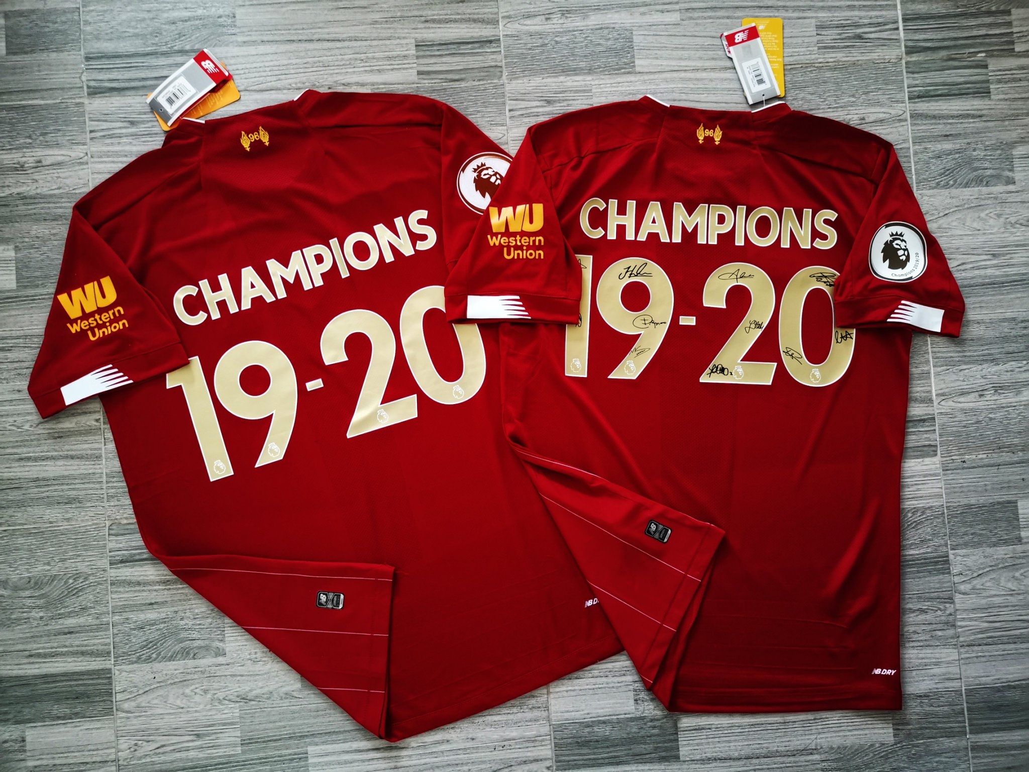 เสื้อฟุตบอล ลิเวอร์พูลฉลองแชมป์เปี่ยน 19/20 เกรด AAA Liverpool HOME AAA ...