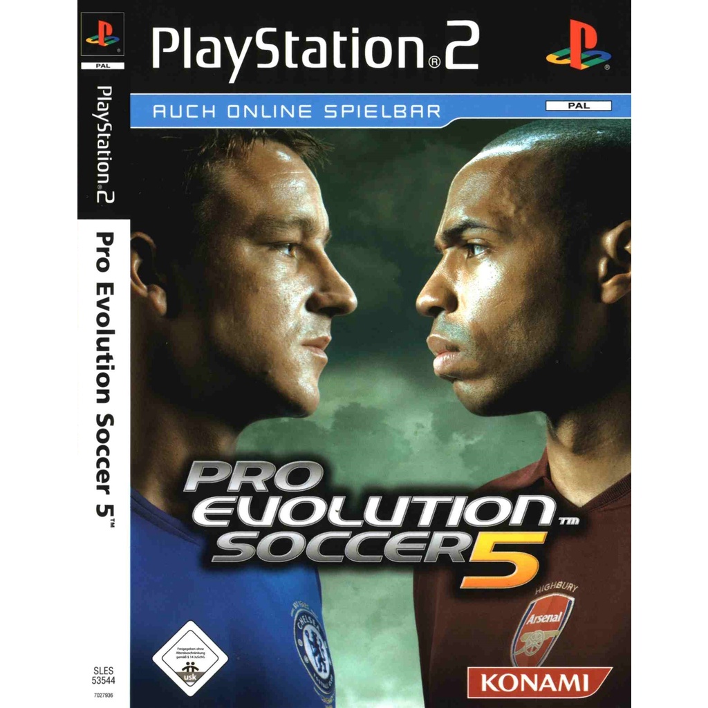 แผ่นเกมส์ PES 5 Pro Evolution Soccer 5 PS2 Playstation 2 คุณภาพสูง ราคา ...