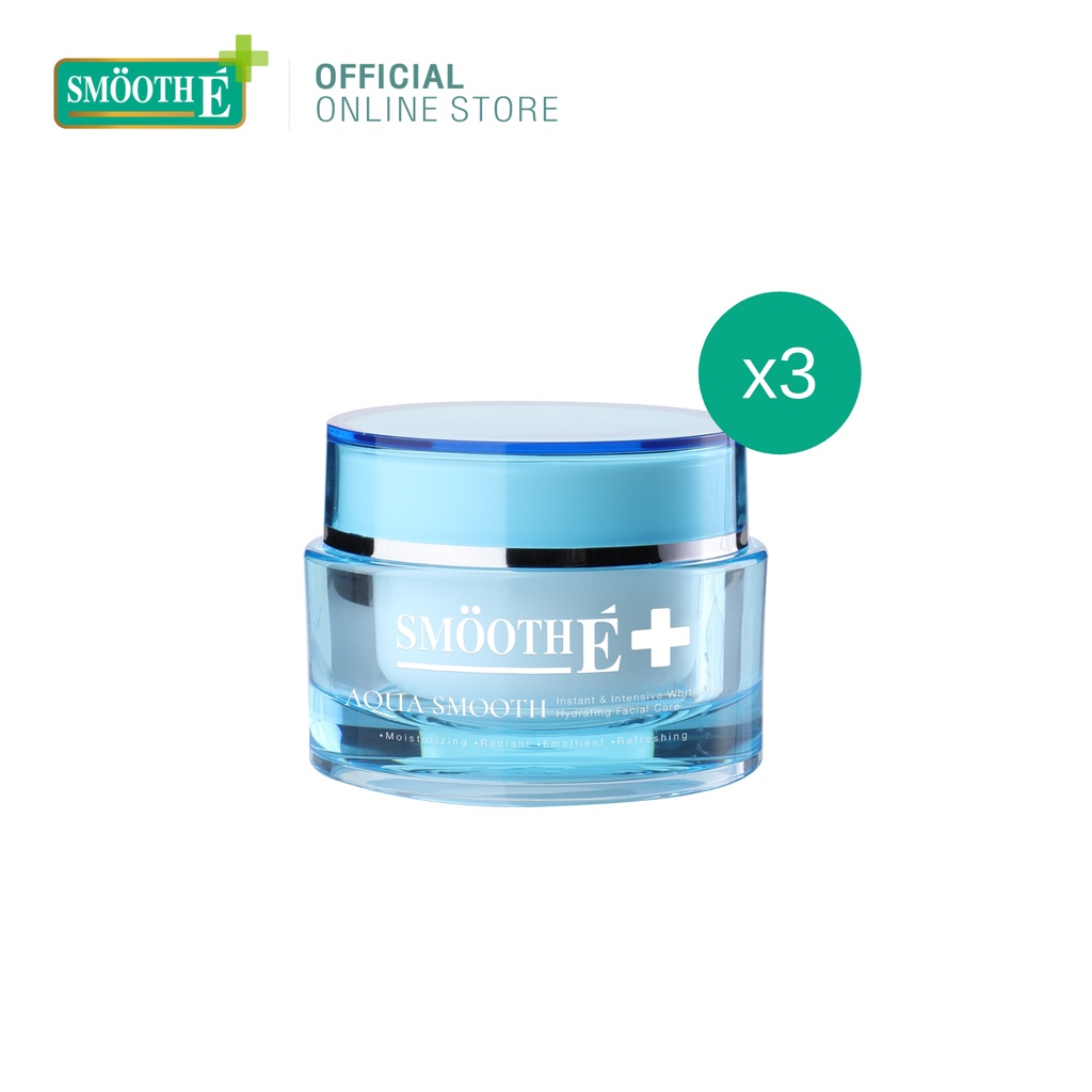 (แพ็ค 3)Smooth E Aqua Smooth Instant & Intensive Whitening Hydrating ...