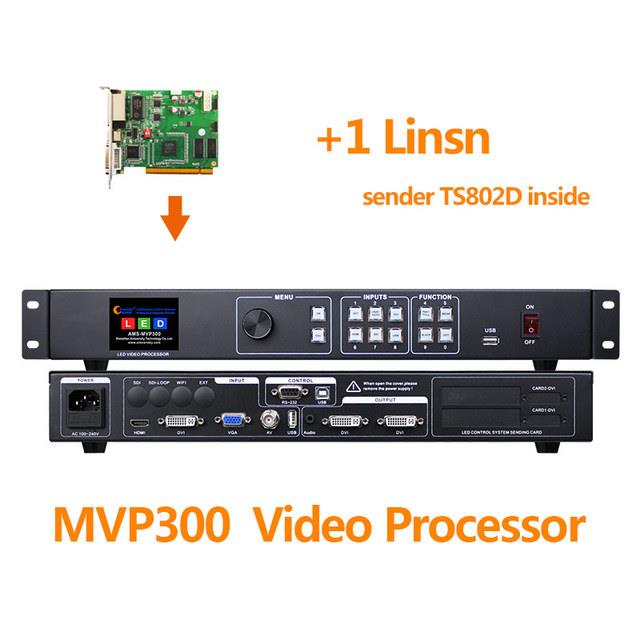 usb led display processor mvp300 insert linsn ts802d sync sending card full color hd p5 indoor ...