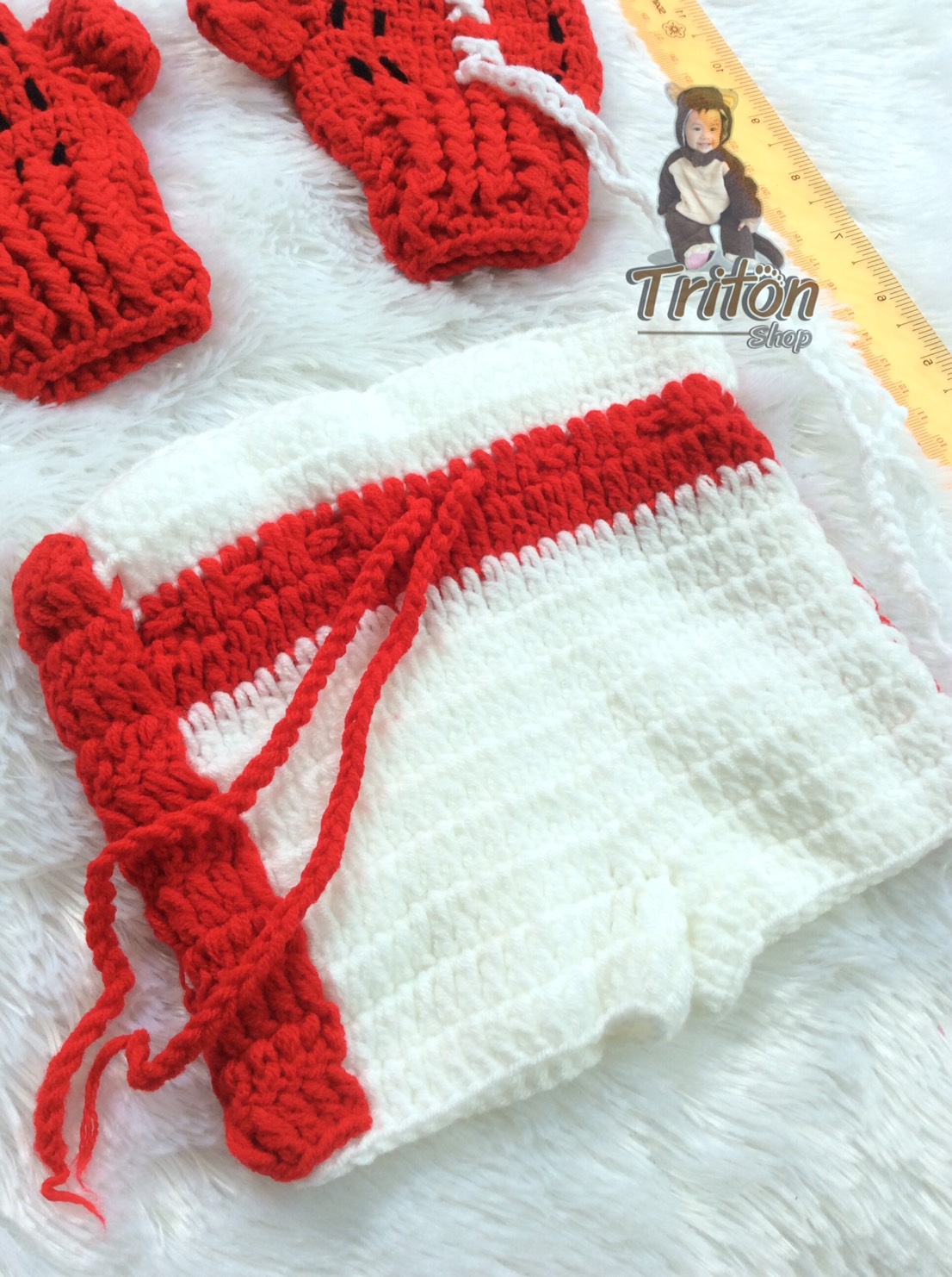 พร้อมส่ง!! ชุดแฟนซีเด็ก นักมวย 042 (Red-White Boxing) Baby Fancy By ...