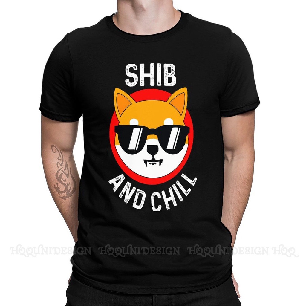 High Quality Men Shiba Inu Shib Coin TShirt Shib And Chill Shiba Inu ...