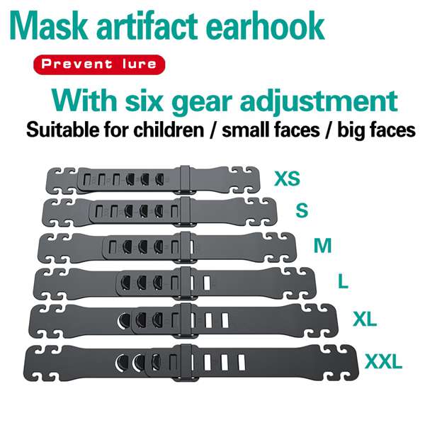 10PCS Adjustable Mask Ear Protection Buckle Hook Anti-Leak Prevention ...