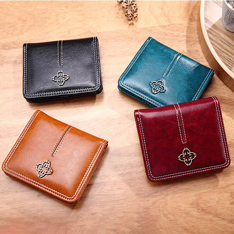 Women Coin Purses Short Wallet for Woman classic Leather Female Money ...