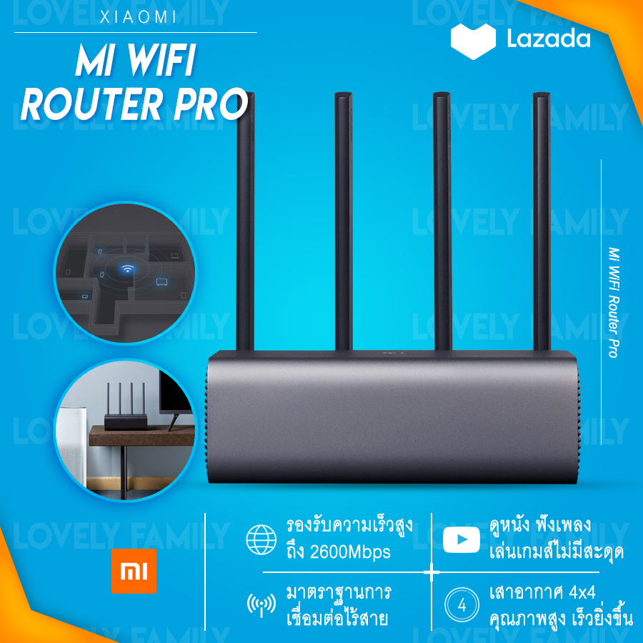 [พร้อมส่ง ในไทย] เราท์เตอร์ xiaomi mi wifi router pro ac2600 2.4G/5GHz ...