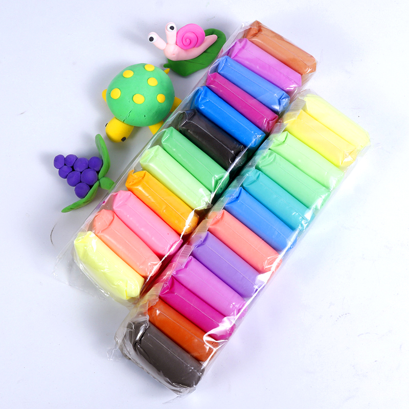 12 Colors Air Dry Play Dough Slimes Clay Toys Putty Soft Antistress ...