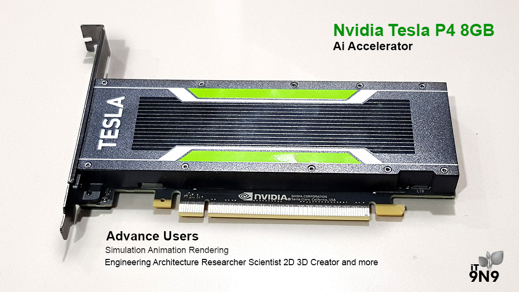 NVIDIA Tesla P4 8GB ทำงาน Simulation Deep Learning เขียนแบบ ทางด้าน ...