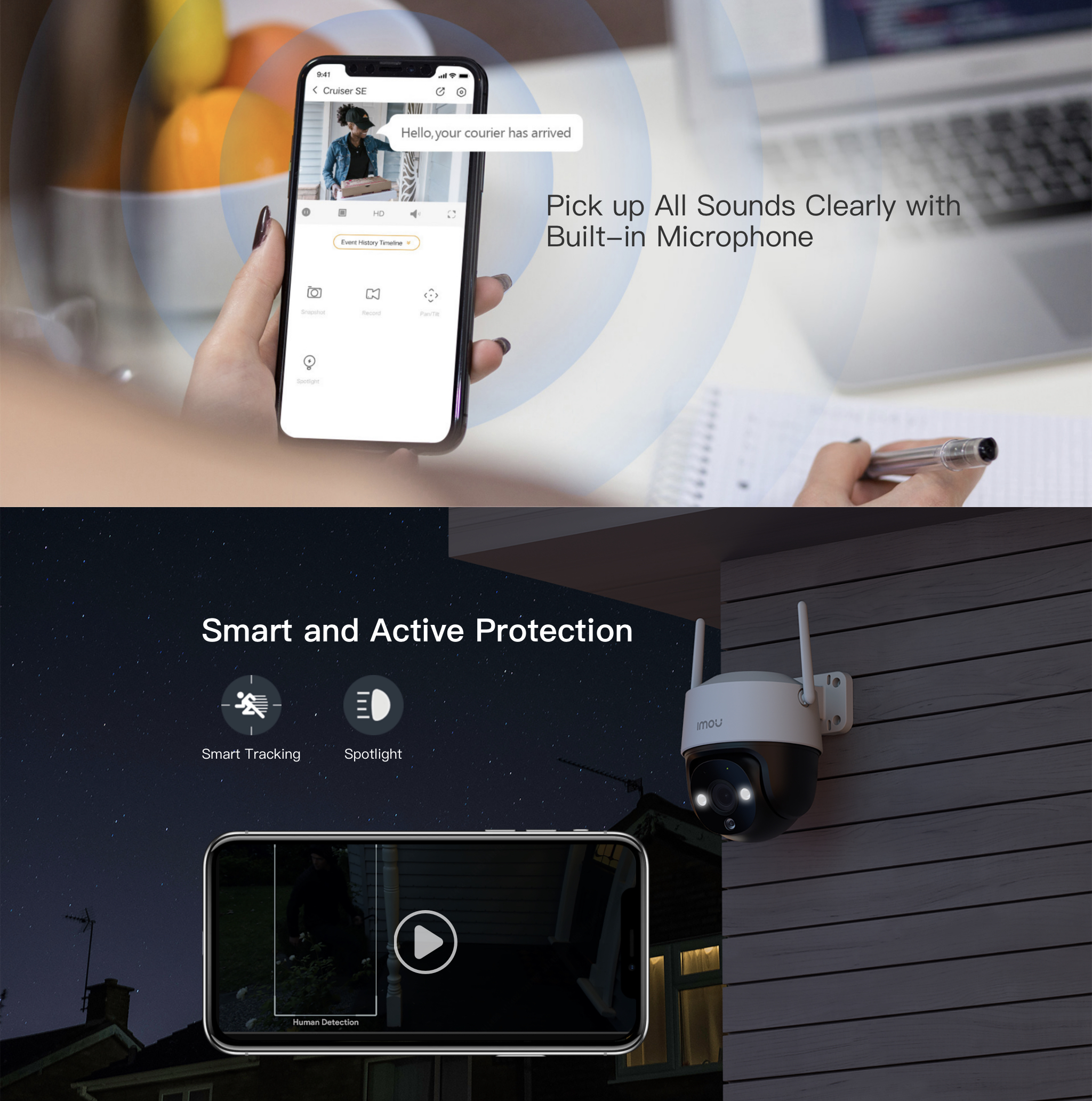 IMOU Cruiser SE 4MP Wi-Fi Camera ตรวจจับทุกการเคลื่อนไหว ปรับหมุนได้ถึง ...