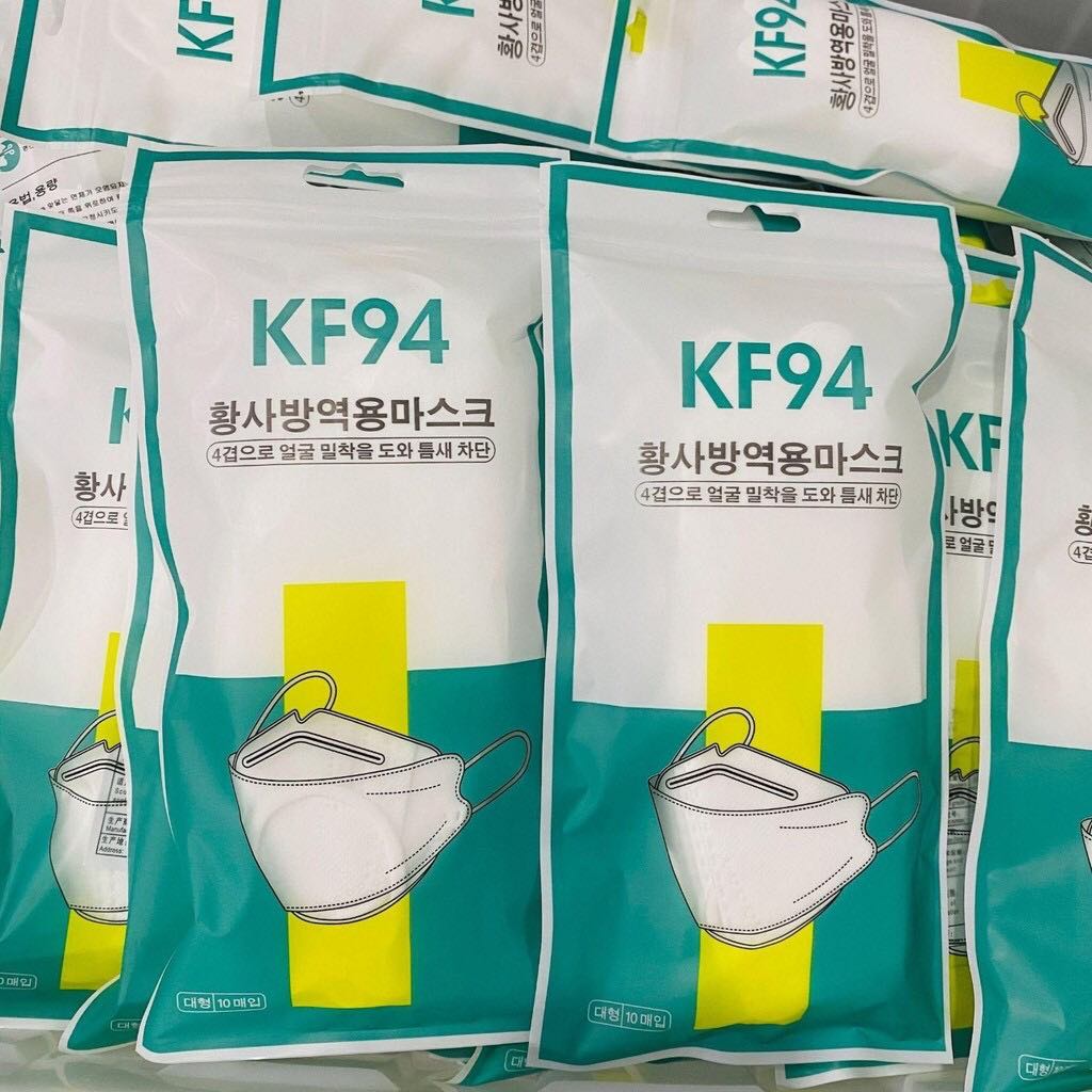 (1แพ็ค10ชิ้น) KF94 kf94 mask แมสเกาหลี หน้ากากเกาหลี สินค้าพร้อมส่ง จัดส่งสินค้าทุกวัน - MixASale