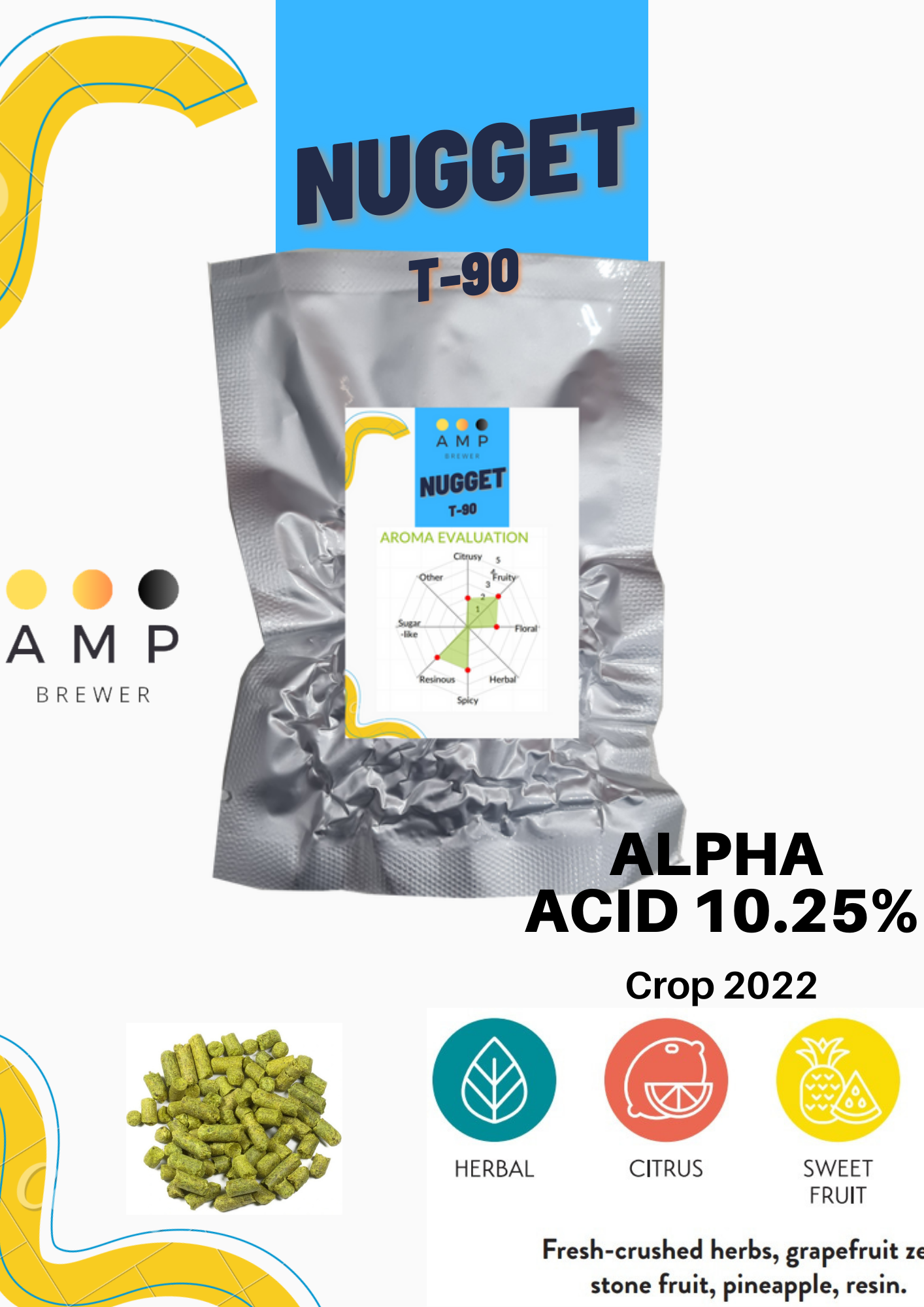NUGGET HOPS PELLETS T90 | Lazada.co.th