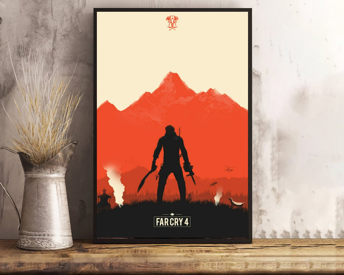 Far Cry 4 Minimal Poster Shooting FPS Game Art, Full Page, poster ...
