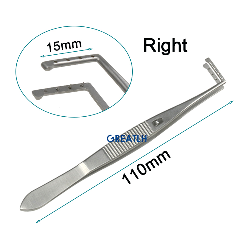 Strabismus Forceps ซ้ายประเภทขวาประเภทเปลือกตาเครื่องมือเครื่องมือจักษุ ...