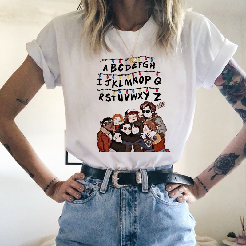 Stranger Things T Shirt Eleven Women Top Tees Shirts Womens Tshirt ...