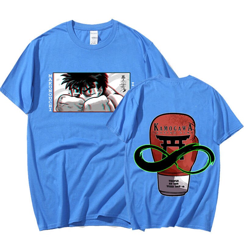 อะนิเมะ Hajime Ippo Kamogawa มวย Gym T เสื้อมังงะ Makunouchi Kgb แขนสั้นเสื้อยืดขนาดใหญ่