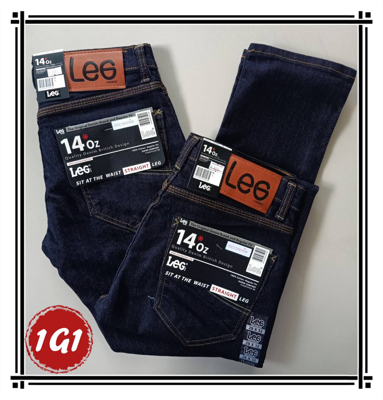 กางเกงยีนส์ยืด ทรงกระบอกเล็ก ผ้า14oz 3031 Size 28-29-30-31-32-34-36 ...