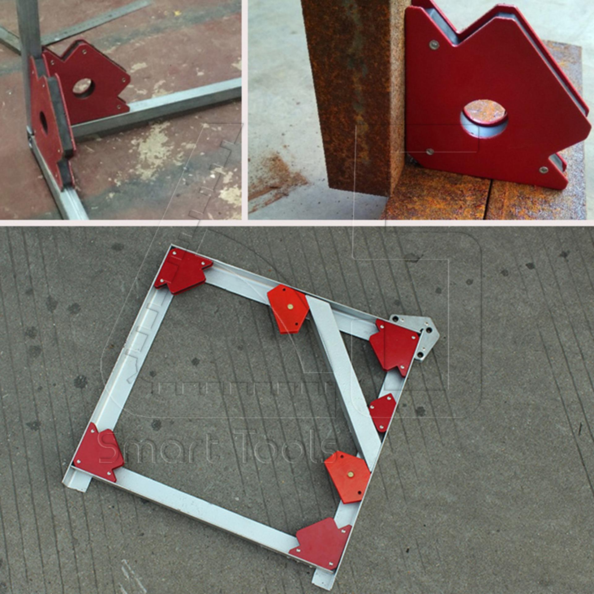 65SmartTools แม่เหล็กจับฉาก จิ๊กแม่เหล็ก จับฉาก เข้ามุม เชื่อมโลหะ ขนาด 2 นิ้ว (9LBS) จับได้ 3 ...