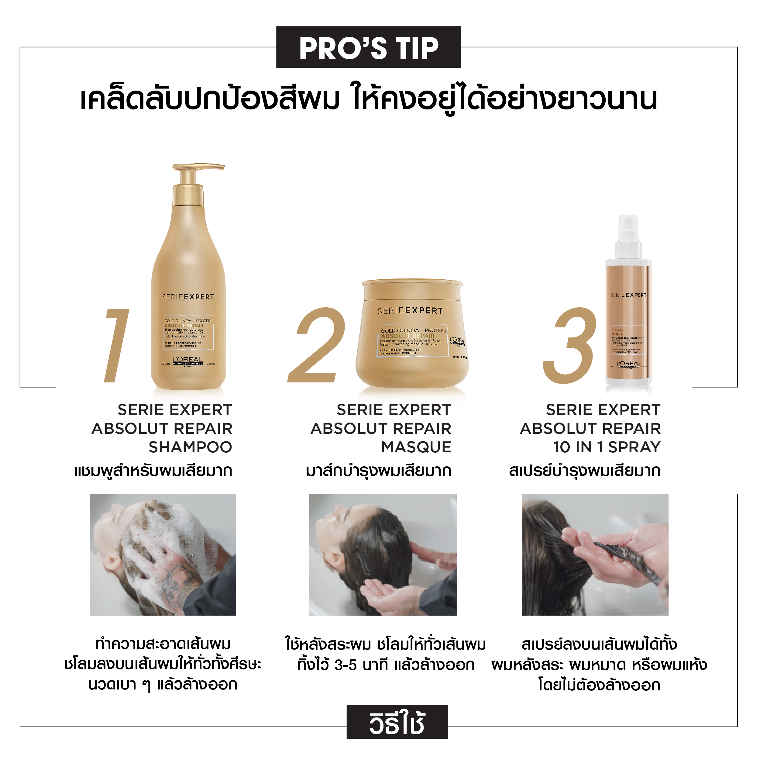L’Oréal Professionnel ลอรีอัล โปรเฟสชั่นแนล Serie Expert Absolut Repair ...