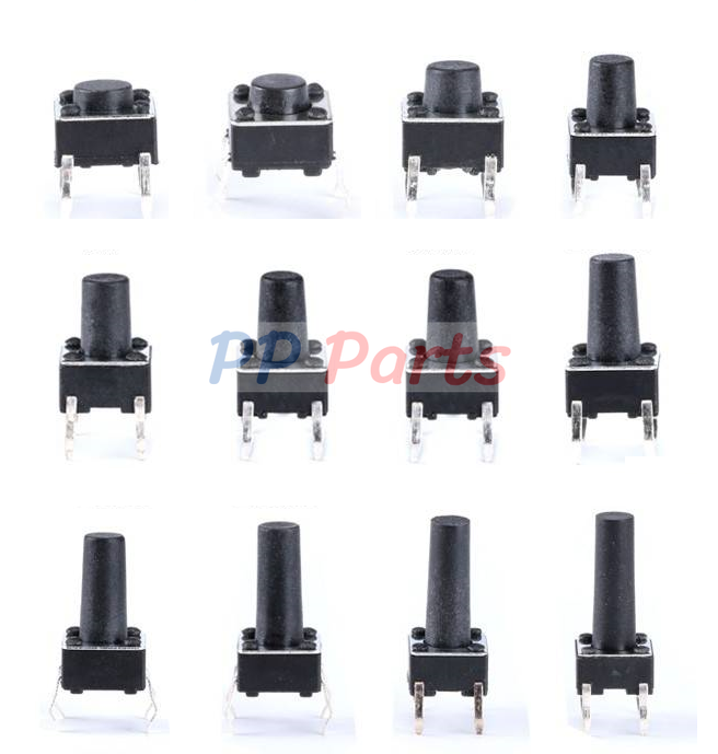 สวิทช์ Push Button Switch สวิทช์ปุ่ม กดติด-ปล่อยดับ micro trigger ...