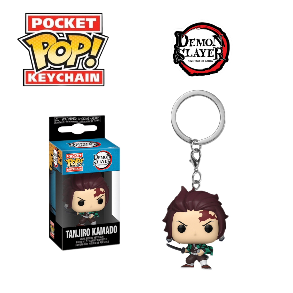 Funko Pocket Pop พวงกุญแจ : ฟิกเกอร์ Demon Slayer Tanjiro Kamado ...