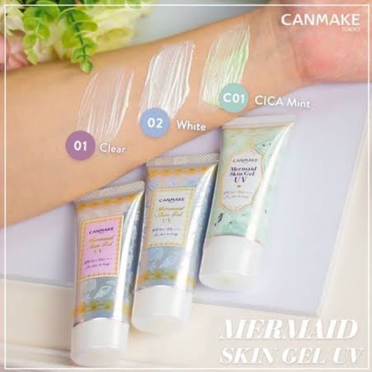 แบ่งขายครีมกันแดด CANMAKE MERMAID SKIN GEL UV SPF50PA - Tiny Makeup - ThaiPick