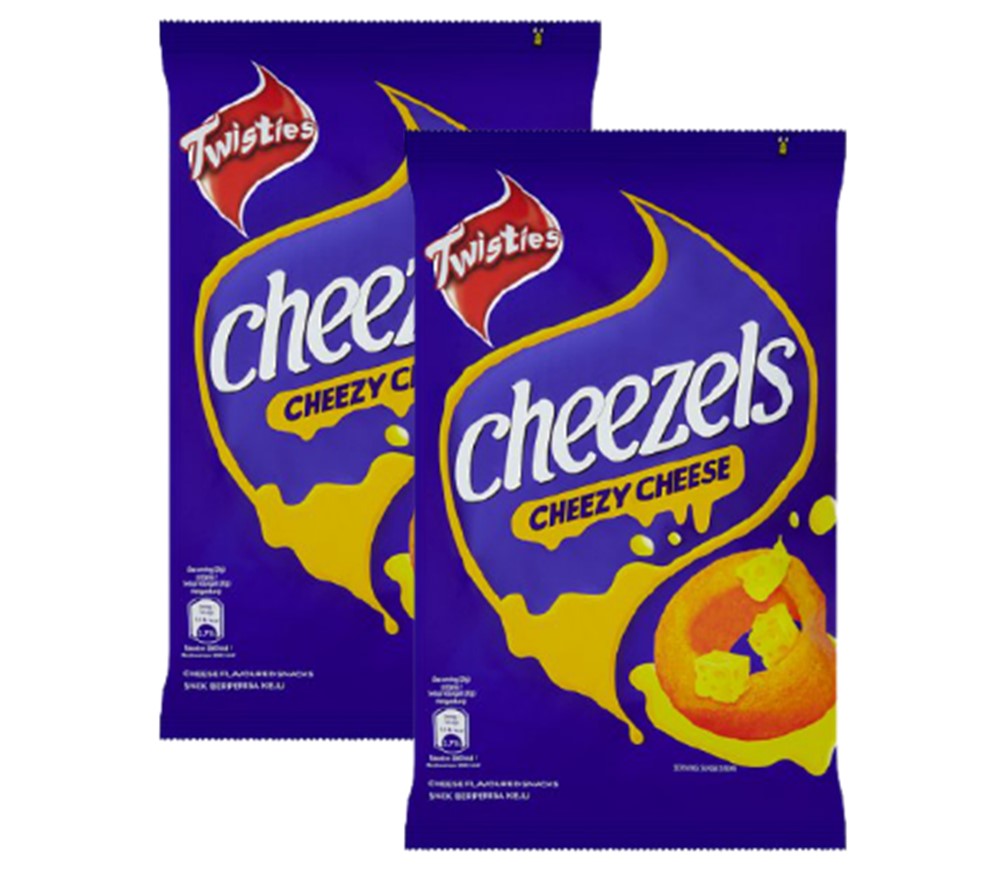 Twisties Cheezels Original Cheese ทวิสตี้ ชีสเซล ออริจินัล ชีส 165g. (2 ...