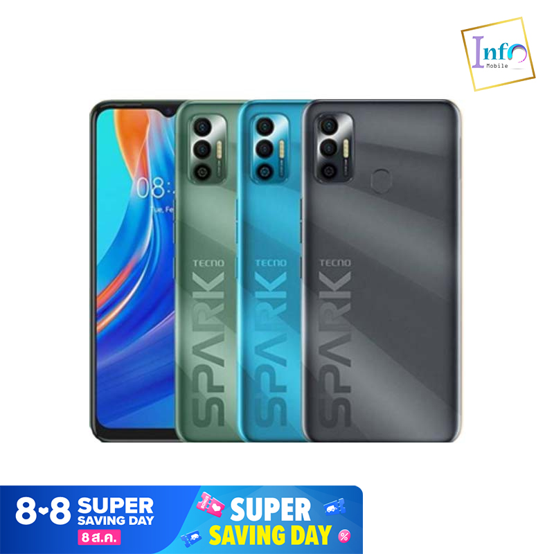 TECNO SPARK 7 ( RAM 3 ROM 64 GB ) ประกันศูนย์ - -getfast- - ThaiPick