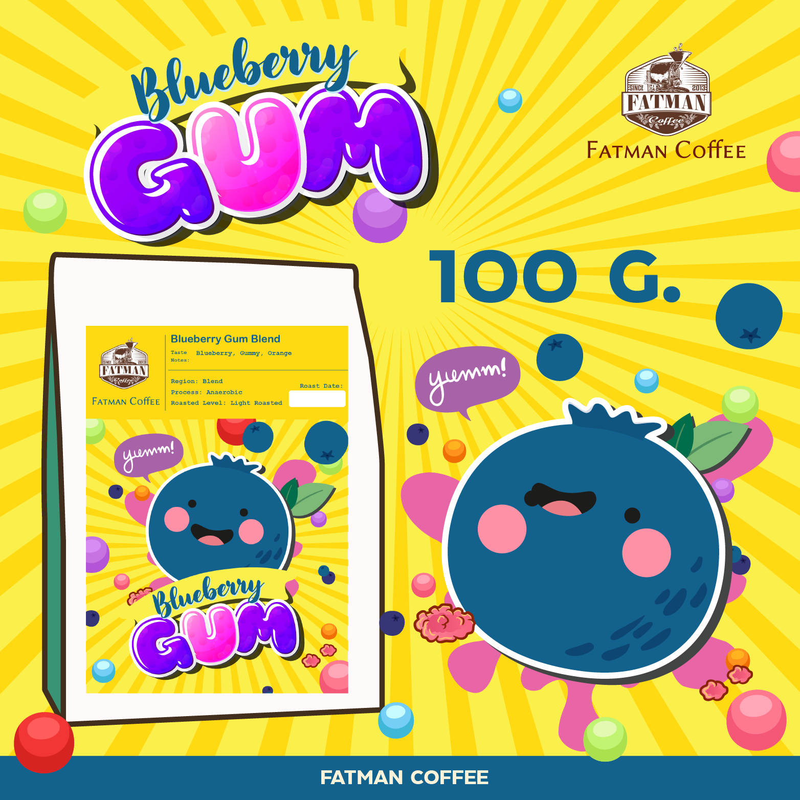 เมล็ดกาแฟ Blueberry Gum Blend | Lazada.co.th