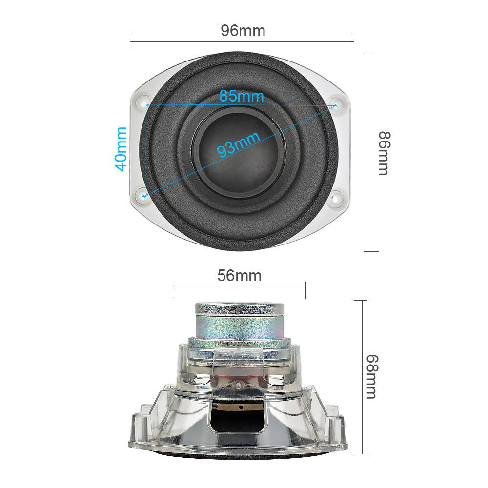 AIYIMA 3 inch Protable Subwoofer Speaker 4 ohm 30W Desktop Deep Bass ...