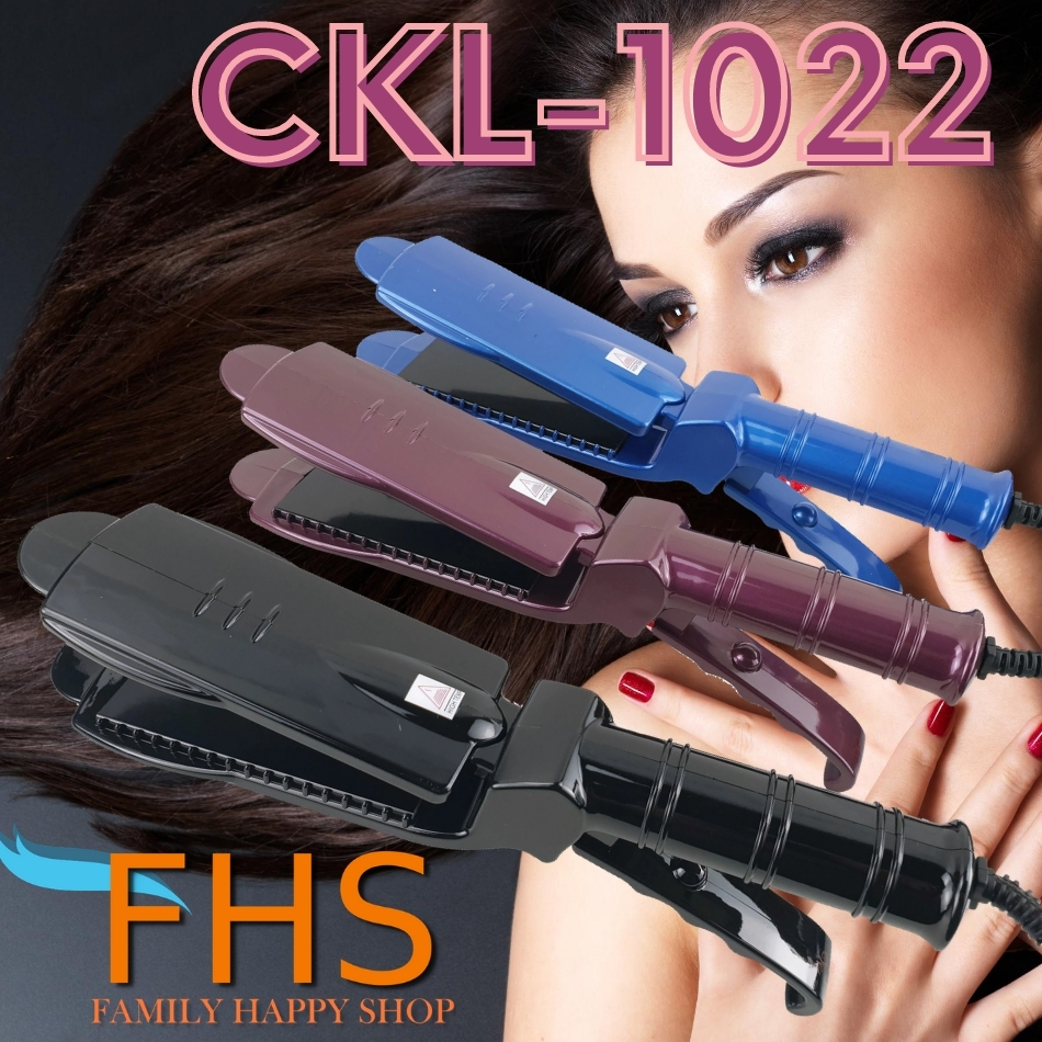 ที่หนีบผมตรง CKL-1022 ION HAIR-PERMING APPLANCE เครื่องหนีบผมตรง เซรามิคหน้ากว้าง - Family happy ...