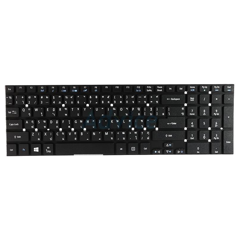 Keyboard ACER E5-521 (Black) PartNB (สกรีนไทย-อังกฤษ)คีย์บอร์ดและเมาส์ ...