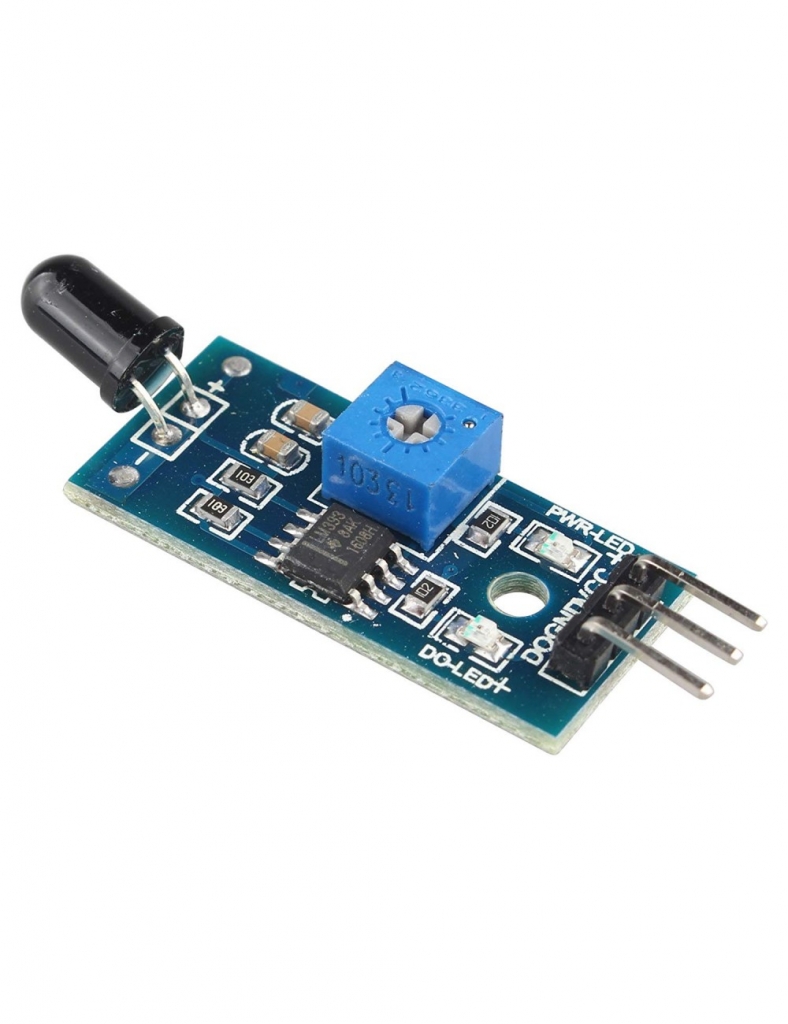 โมดูลตรวจจับไฟ Flame sensor module 4 pin (analog / digital) - ArduinoNa ...