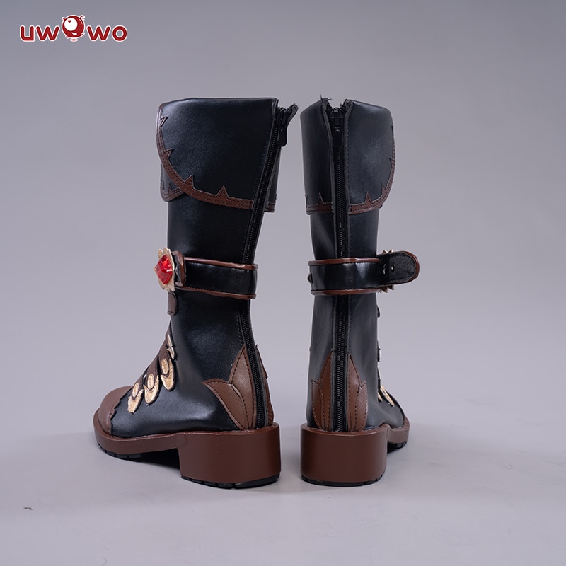 UWOWO Game Genshin Impact Cosplay Diluc Cosplay Shoes The Dark Side Of ...