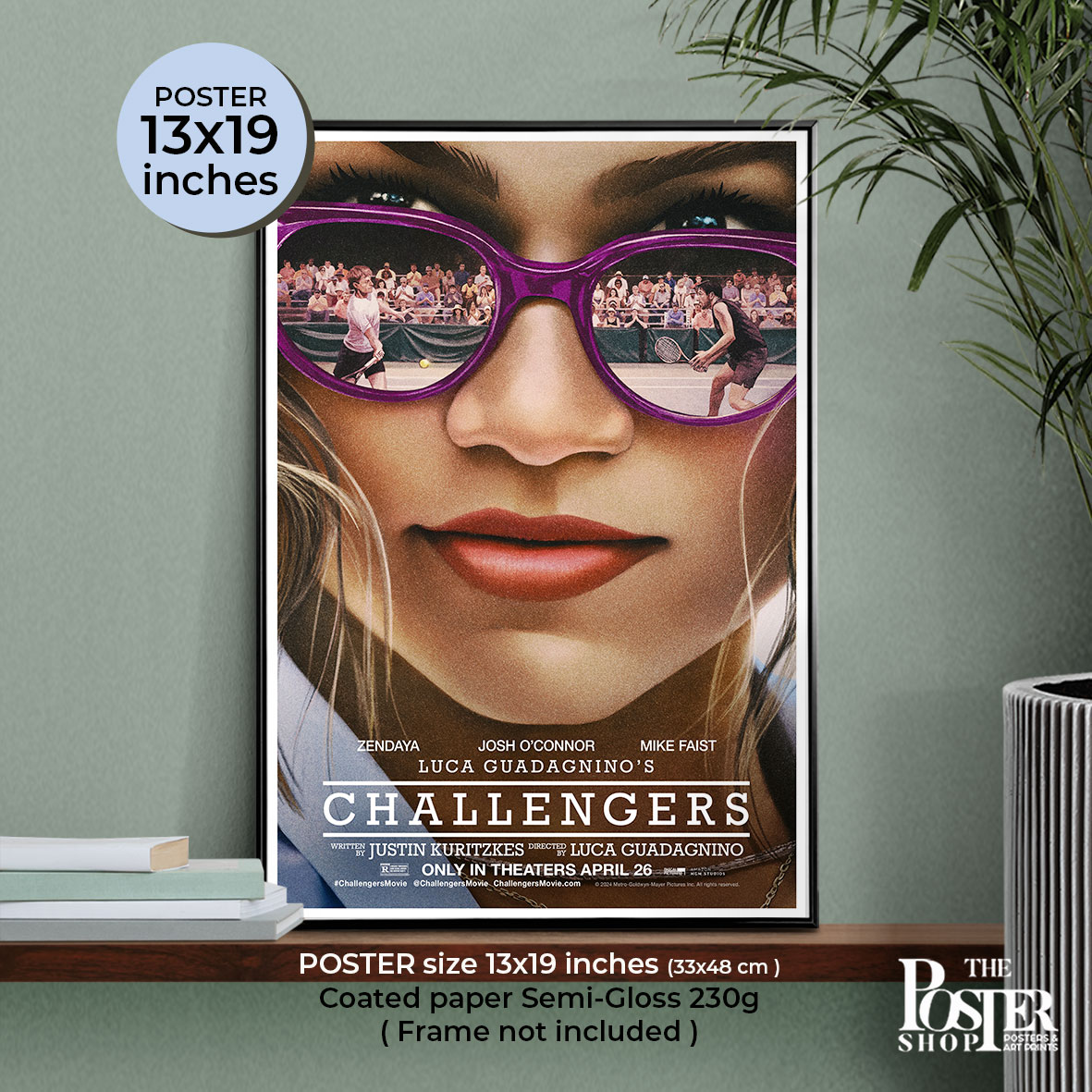 Challengers Poster โปสเตอร์ภาพยนตร์ดราม่า วงการเทนนิสที่นำแสดงโดย เซ็น ...