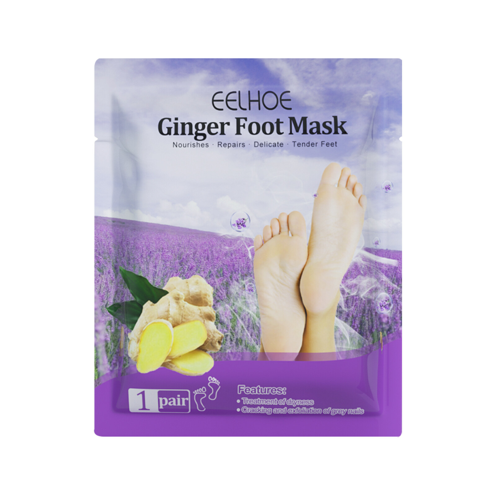 Eelhoe Ginger Exfoliating Foot Mask Moisturizing Nourishing Foot ...
