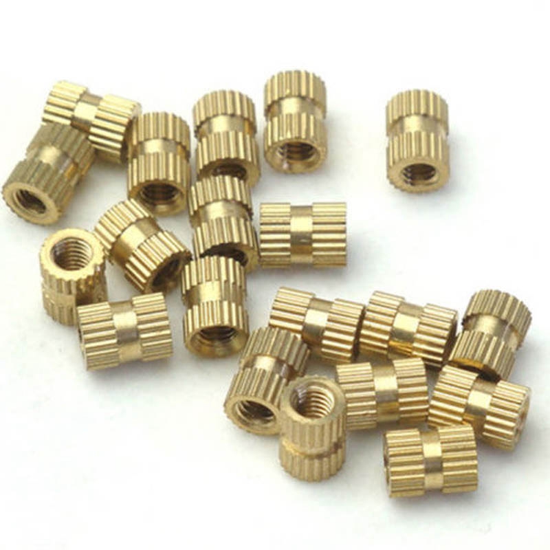 120Pcs Female Thread Brass Knurled Threaded Insert Embedment Nuts ...