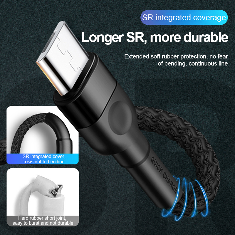 สายชาร์จ Micro USB 3A 66W Fast Charging 1M 2M 3M สายชาร์จเร็ว สายชาร์จ ...