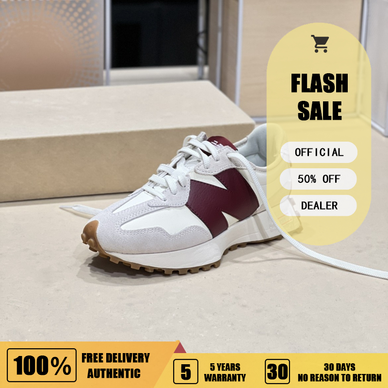 มีคุณภาพสูงNEW BALANCE NB 327 Unisex รองเท้าวิ่ง WS327KA - รับประกัน 5 ...