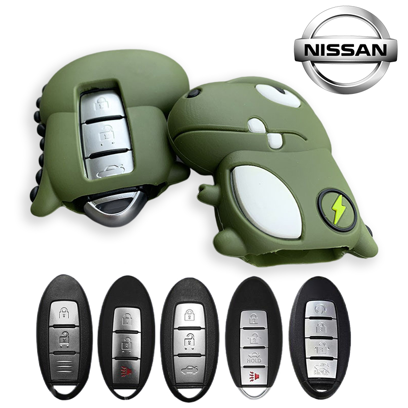 Silicone Car Key Case Cover Smart Remote Control Protector For Nissan ...