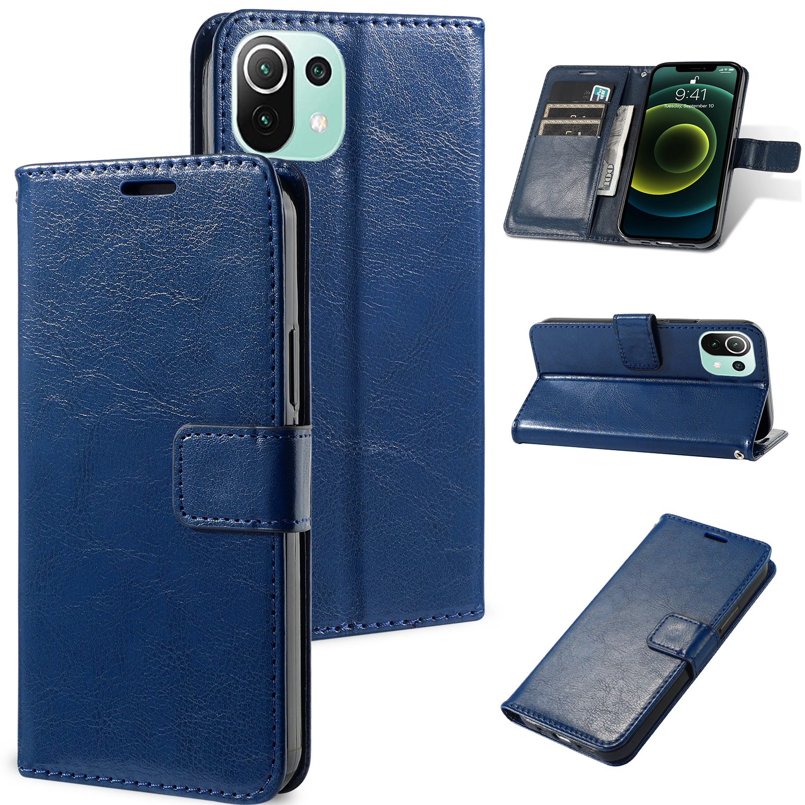 Mi 12 Pro 5G 12 12X Luxury Case Leather Card Removable Wallet Book Skin ...