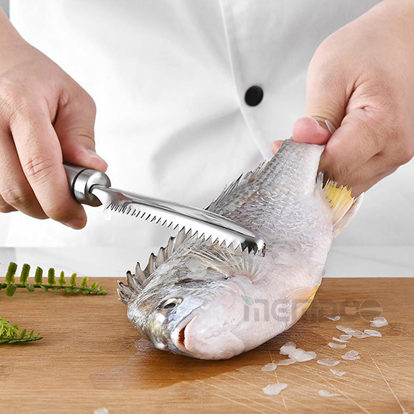 Memdoo Fish Scrappers Fish Scales Cleaner Stainless Steel Fish Cleaning ...