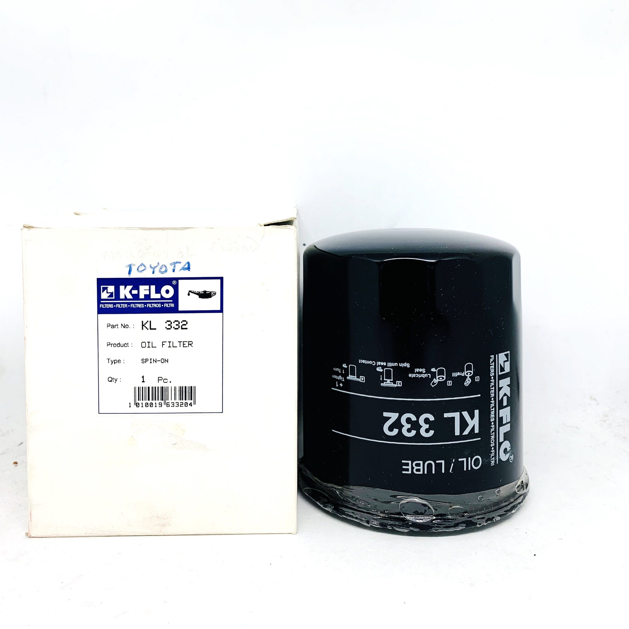 K-FLO KL332 ไส้กรองน้ำมันเครื่อง OIL FILTER TOYOTA 3L ไทเกอร์ KL-332 ...
