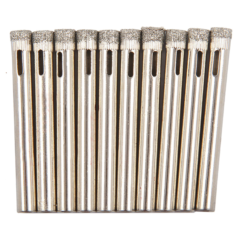 10 x Diamond Holesaw Tile Glass Slate Porcelain Marble Drill Bits Tool ...