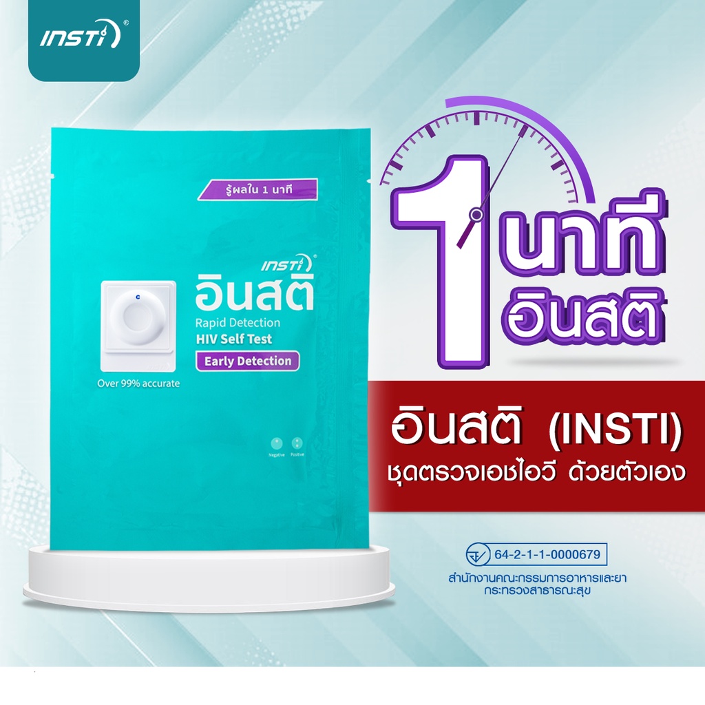 อินสติ INSTi HIV Self Test Kit ชุดตรวจเอชไอวี ด้วยตนเอง รับรองจากอย.ไทย ...