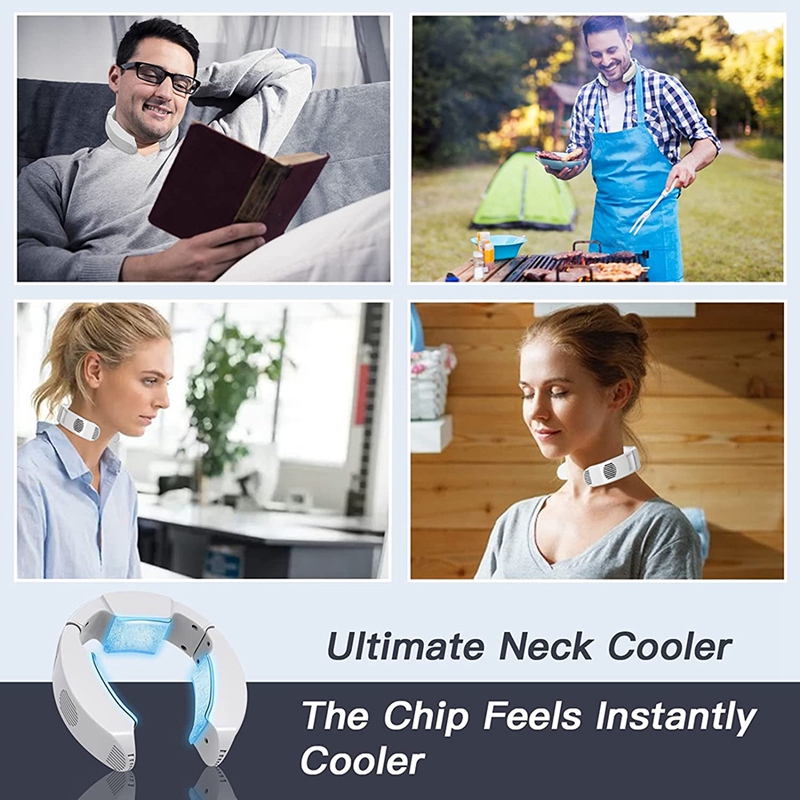 Neck Fan, Neck Air Conditioner, 3 Cooling Plates, Portable Neck Fan ...