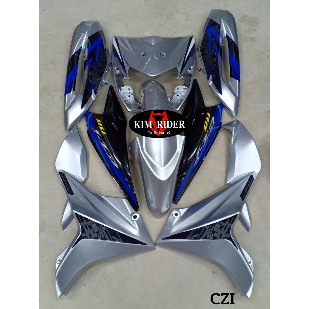 ชุดสี เฟรม Honda CZ-i ฮอนด้า CZI 110 หัวฉีด ครบคันทั้งชุด 8 ชุด รถปี 2008 สีบอร์นท้ายดำ | Lazada ...