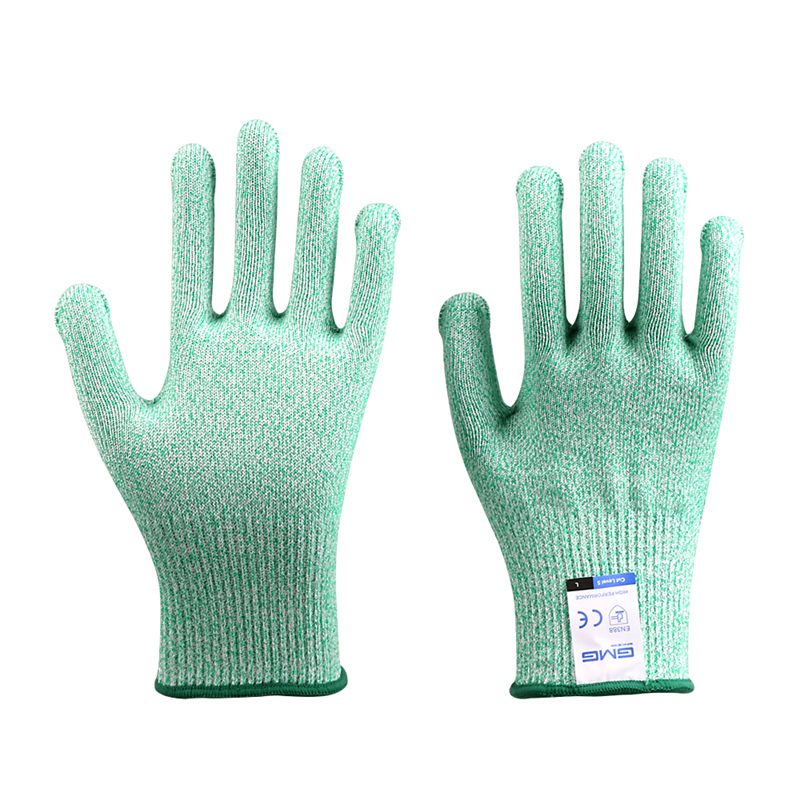 GMG ถุงมือกันบาด สีเทา Cut Resistant Gloves ถุงมือนิรภัย EN388 Level 5 ...